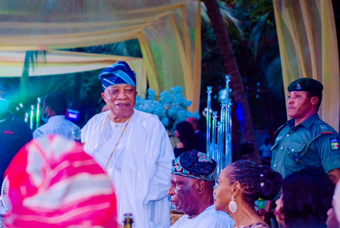Chief Olusegun Osoba, Chief Kessington Adebutu, Chief Mrs Bola Obasanjo ...